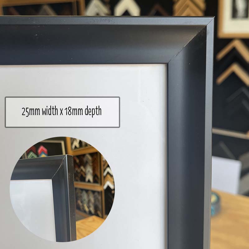 A5 Modern Black Photo Frame. Quality Custom Framing Materials – Bespoke ...