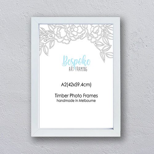 Large White Timber Poster Frame A1, A2, 50x70, 16"x20" – Bespoke Art ...