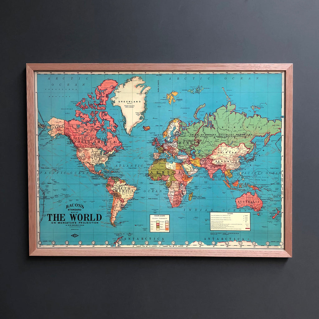Framed Map Pinboard, Push Pin Travel Map, World Art Wall Art, Push Pin ...